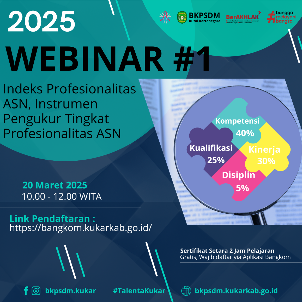 WEBINAR SERI 1 DENGAN TEMA INDEKS PROFESIONALITAS ASN, INSTRUMEN PENGUKUR TINGKAT ...